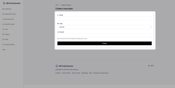 How to Create a LinkedIn Pixel on QRCodeDynamic